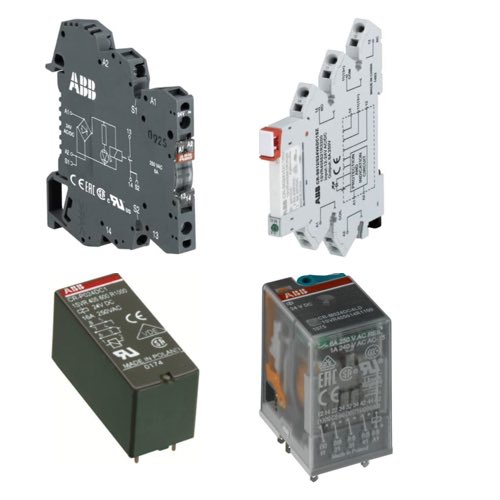 ABB Electromechanical Relays: Single Pole, Double Throw