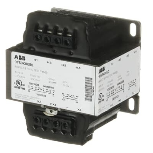 ABB 9T58K0050 Industrial Control Transformer - 1 Phase, 500 VA