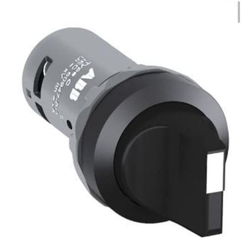 ABB C3SS1-10B-20 Compact Selector Switch - 3-pos Fixed A&B&C - Short handle - Black - Non ...