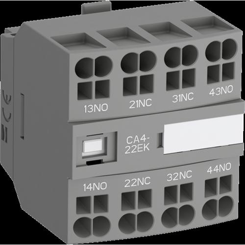 ABB CA4-31EK Auxiliary Contact Block - Three Pole, 50/60 Hz, Aux: 1 NC ...