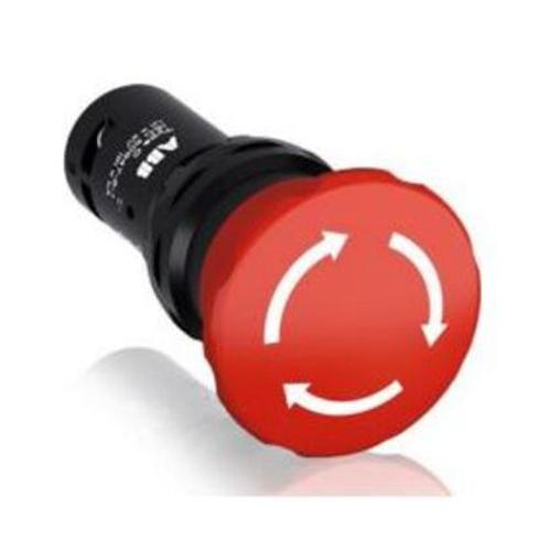ABB CE4T-10R-01 Compact Emergency Stop - Twist release - Mushroom 40mm - Red - Non-illuminated ...
