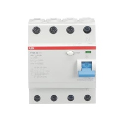 ABB F204AC-40/0.1 Residual Current Circuit Breaker - 4P - Type AC - 100 ...