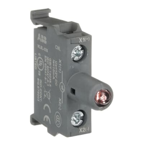 ABB MLBL-00BR Modular LED block - 12V DC, integrated LED - Red ...