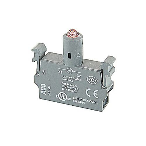 ABB MLBL-01R Modular LED block - 24V AC / DC, integrated LED - Red - Illuminated