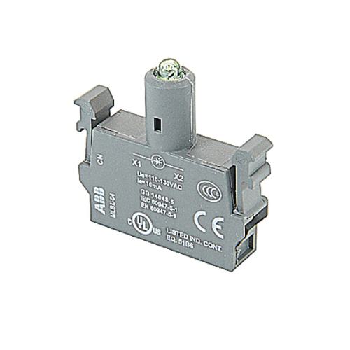 ABB MLBL-04G Modular LED block - 110-130 V AC, integrated LED - Green - Illuminated