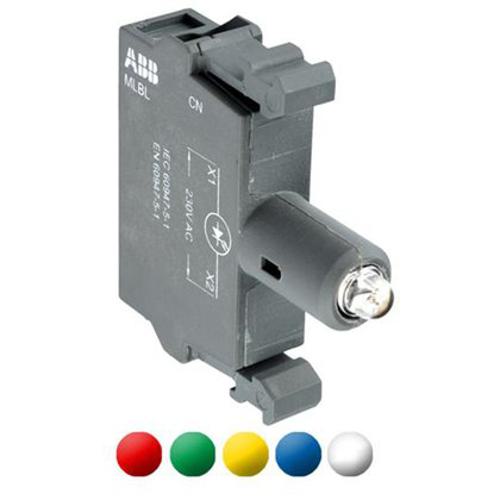 ABB MLBL-07R Modular LED block - 230 V AC, integrated LED - Red - Illuminated