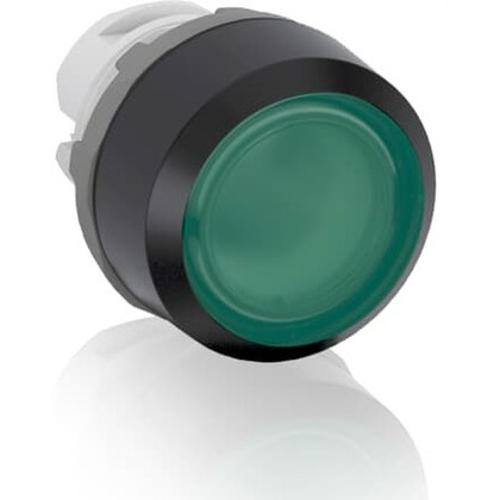 ABB MP1-11G Modular Pushbutton - Momentary - Flush - Green - Illuminated - Black plastic - No ...