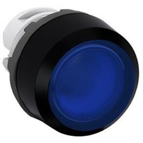 ABB MP1-11L Modular Pushbutton - Momentary - Flush - Blue - Illuminated - Black plastic - No ...