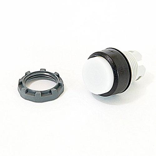 ABB MP3-10W Modular Pushbutton - Momentary - Extended - White - Non-illuminated - Black plastic ...