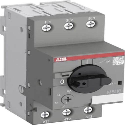 ABB MS116-2.5 Manual Motor Starter - 2.5 Amp, 3P, 600 VAC