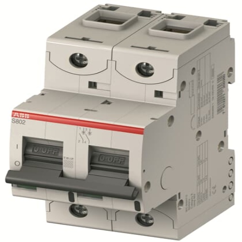 ABB S802S-D50 High Performance Circuit Breaker - 50 Amp, Two Pole, 400 VAC