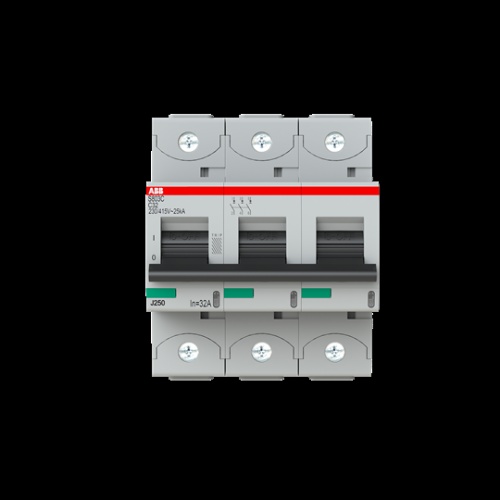 ABB S803C-C32 High Performance Circuit Breaker - 32 Amp, Three Pole ...