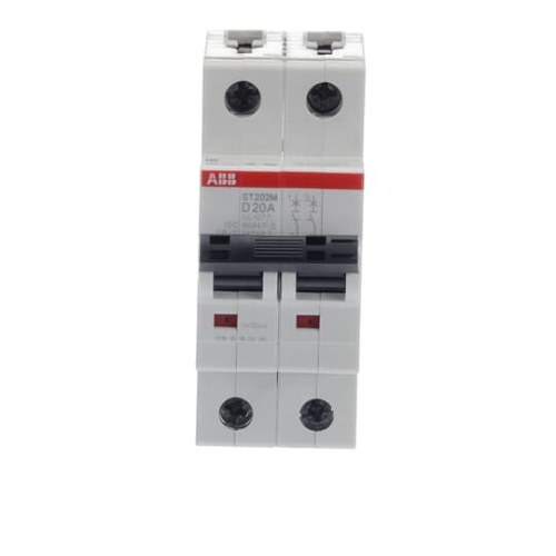 ABB ST202M-D20 Mini CB - 20 Amp, Two Pole