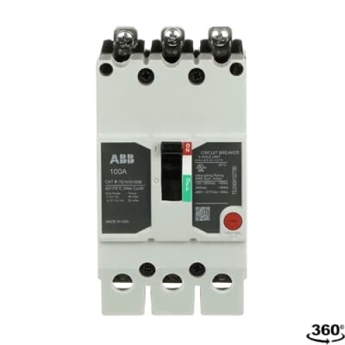 ABB TEYH3100B MCCB 480Y/277 VAC, 100 Amp, Three Pole