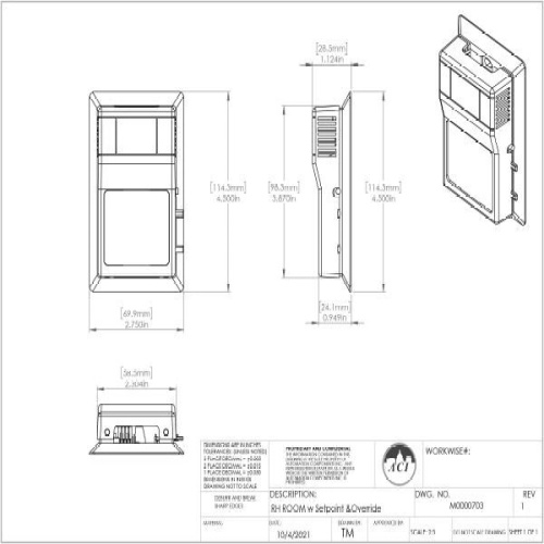 ACI 144902 A/RH3-CP-RSO-A08-C5 Room Humidity