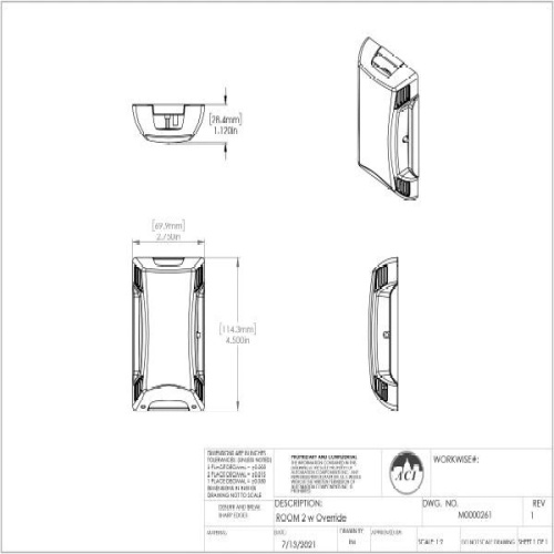 ACI 147540 A/CO2-R2O-CP Carbon Dioxide Room Gas