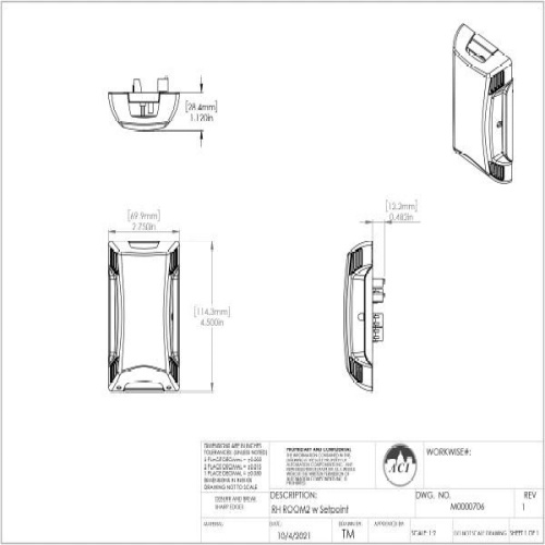 ACI 149222 RH Room Thermistor