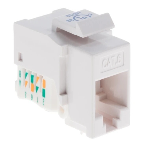 Cable KEYTLS-6-WH - Cat 6 Tool Less RJ45 Keystone Jack, White