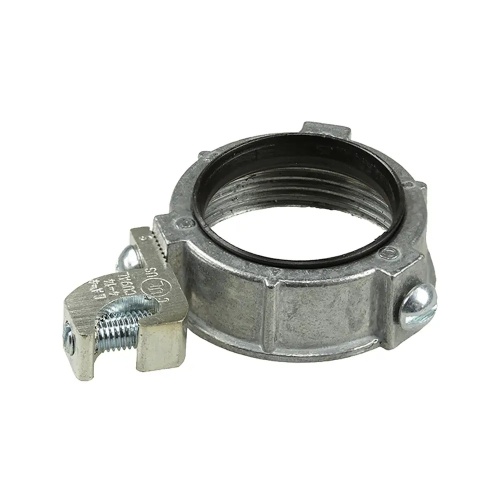 Dottie GBL100 - 1'' Insulated Ground Bushing w/ Lay In Lug, Zinc/Aluminum