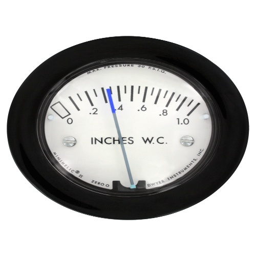 Dwyer 2-5210-NPT Minihelic® II Differential Pressure Gauge