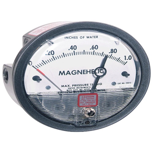 Dwyer 2000-0-ASF Magnehelic® Differential Pressure Gauge