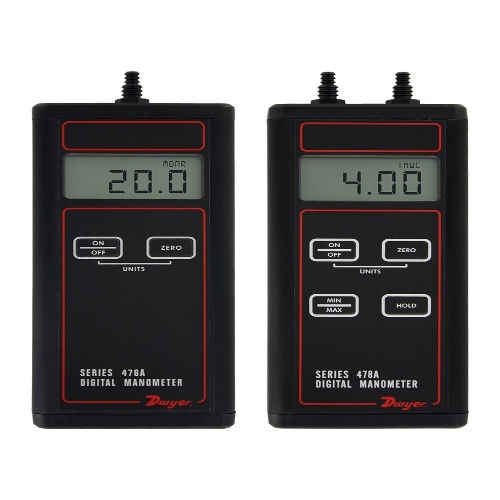 Dwyer 476A-0 Single Pressure & Series 478a Digital Manometer