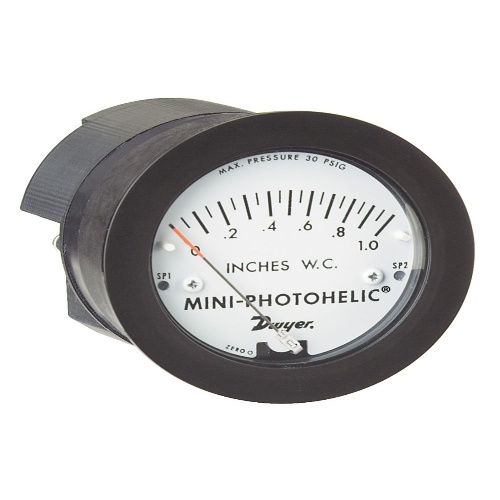 Dwyer MP-010 Mini-Photohelic® Differential Pressure Switch/Gauge