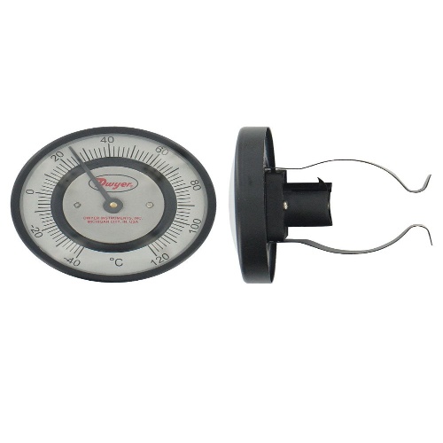Dwyer STC472 Pipe-Mount Bimetal Surface Thermometer
