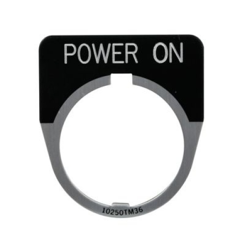 Eaton 10250TM94 Pushbutton - Legend Plate - Standard, 1/2 round, 10250T ...