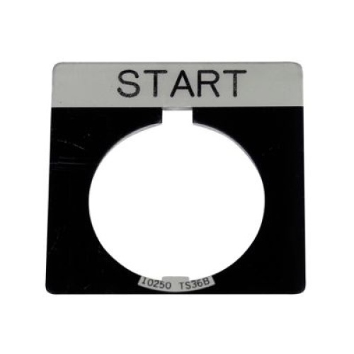 Eaton 10250TS36STAMP Pushbutton - Legend Plate - Standard, square ...