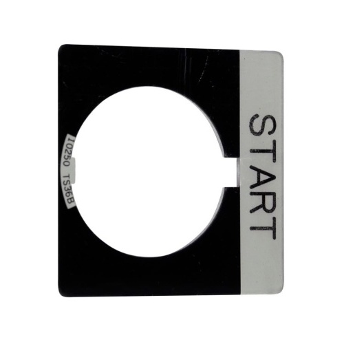Eaton 10250TS36STAMP Pushbutton - Legend Plate - Standard, square ...