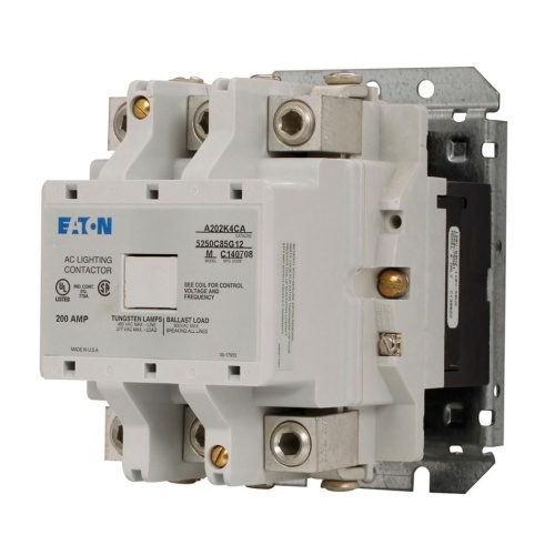 Eaton A202K4DWM Magnetically Held Lighting Contactor - 200 Amp, 240 Max ...