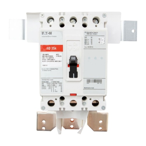 Eaton BKFD100B Main Breaker Kit - 480 Max Volt 100 Amp