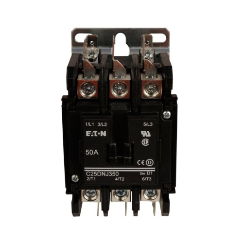 Eaton C25DNJ350AC - Definite Purpose Contactor 50 Amp 600 Max Volt