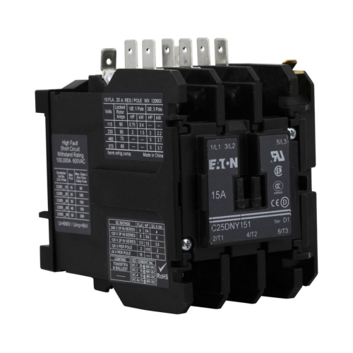 Eaton C25DNY130 - Definite Purpose Contactor 30 Amp