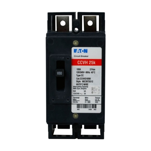 Eaton CCVH2200W Main Breaker, 240 Max Volt, 200 Amp, Two Pole