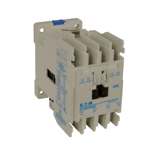 Eaton D15CR40A1B Machine Tool Relay - 4PST-4 NO, 120 Volt Coil, 5 Amp