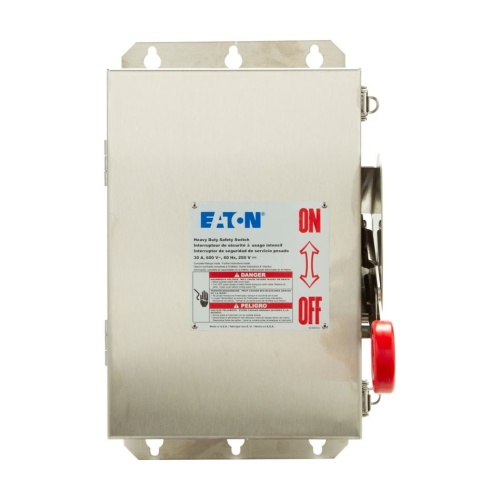 Eaton DH361UWKN Heavy Duty Safety Switch - Non-Fusible, ST, 30 Amp