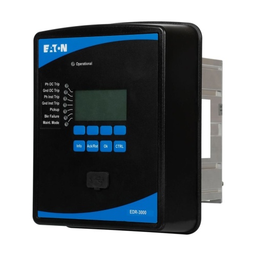 Eaton EDR-3000-2C1GA1 Feeder Protection Relay - 4 Inputs 4 Outputs