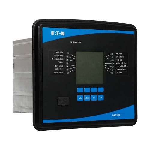 Eaton EGR-5000-2B1EB1 Generator Protection Relay - 8 Inputs 9 Outputs ...