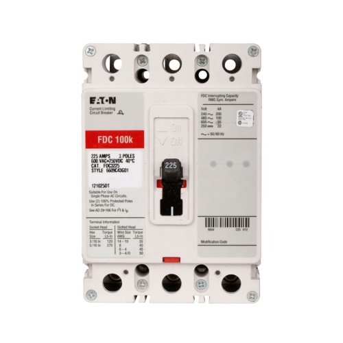Eaton FDC3200L Molded Case Circuit Breaker, C Series, 600 Max Volt, 200 ...