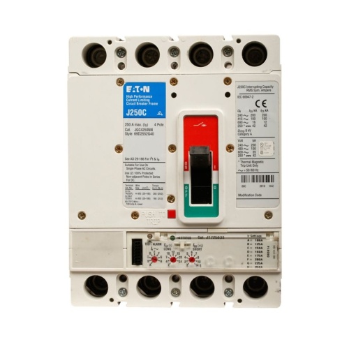 Eaton JGC4250NN G Series, Four Pole, 600 Max Volt, 250 Amp