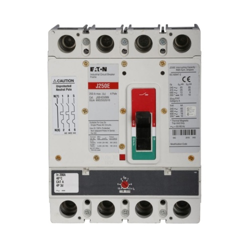 Eaton JGS4200FAG Complete Molded Case Circuit Breaker - 600 Max Volt ...