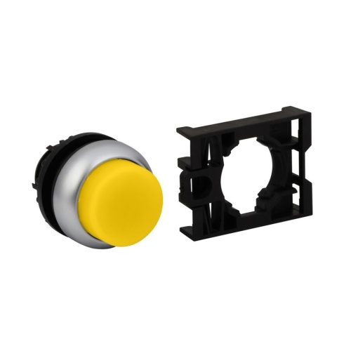 Eaton M22-DLH-Y Modular Pushbutton, M22 Series, 22.5 mm
