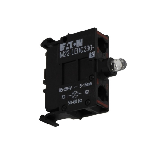 Eaton M22-LEDC230H-B Modular Pushbutton, M22 Series, 22.5 mm