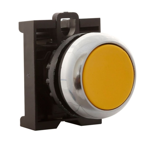 Eaton M22M-D-Y Modular Pushbutton, M22 Series, 22.5 mm
