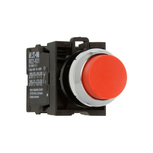 Eaton M22M-DH-R-K02 Modular Pushbutton, M22 Series, 22.5 mm