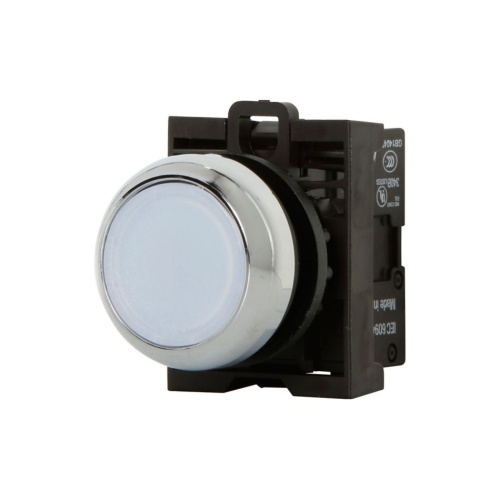 Eaton M22M-DL-R-K10-R Modular Pushbutton, M22 Series, 22.5 mm