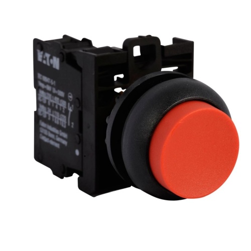 Eaton M22S-DH-R-K20 Modular Pushbutton, M22 Series, 22.5 mm