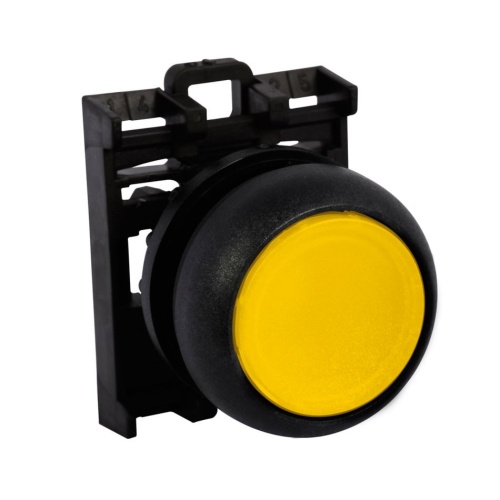 Eaton M22S-DRL-Y Modular Pushbutton, M22 Series, 22.5 mm